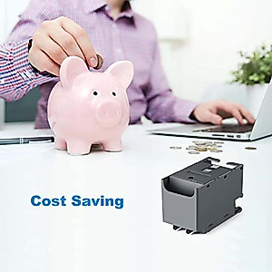 Poschink T6715 T6176 Ink Maintenance Box for Workforce Pro WF-4730 WF-4740 WF-4734 WF-4830 WF-4720 WF-4820 WF-3820 EC-4020 EC-4030 EC-4040 WF-C5710 WF-C5790 WF-C5210 WF-C5290 Printers T671500/T671600