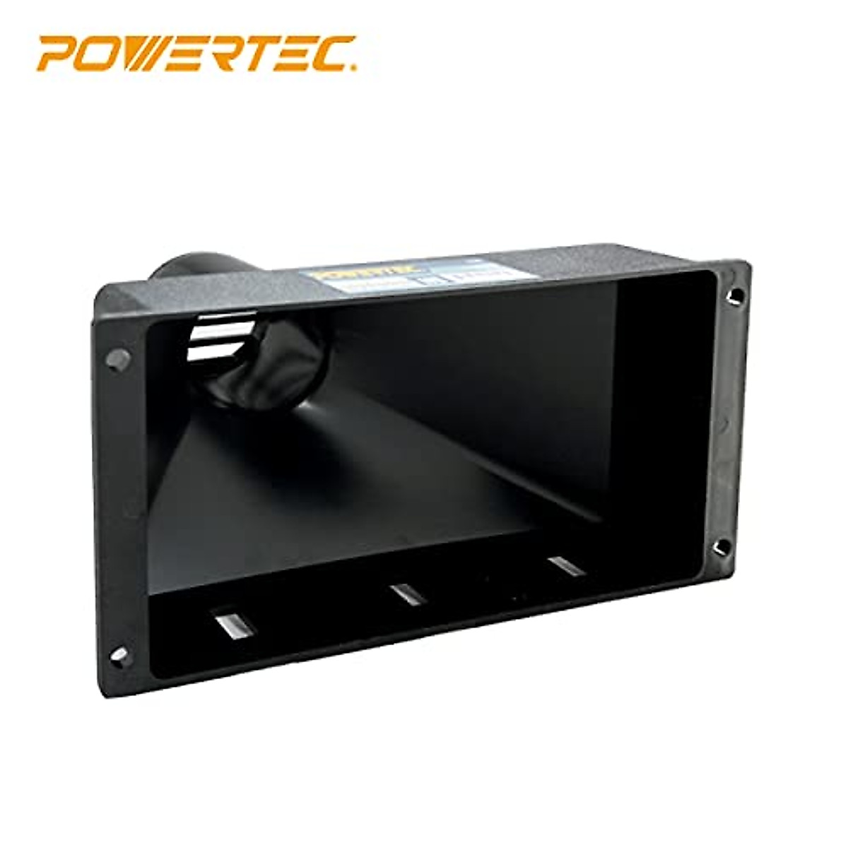 POWERTEC 70169 Mini Gulp Dust Hood Collector with 4" ID Port - ABS Plastic Fitting for Woodworking Dust Collection Hose