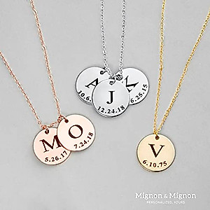 Personalized Gifts Initial Name Necklace Handmade Family Jewelry Gifts for Women Mom Grandma Family Gifts Graduation Day Gift for Best Friend Jewelry Friendship Necklace Letter Jewelry Gift -LCN-ID