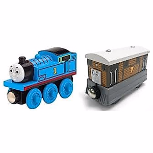Thomas and Toby Compatible with Thomas & Friends Wooden Railway by Learning Curve - Thomas and Toby - LC09738