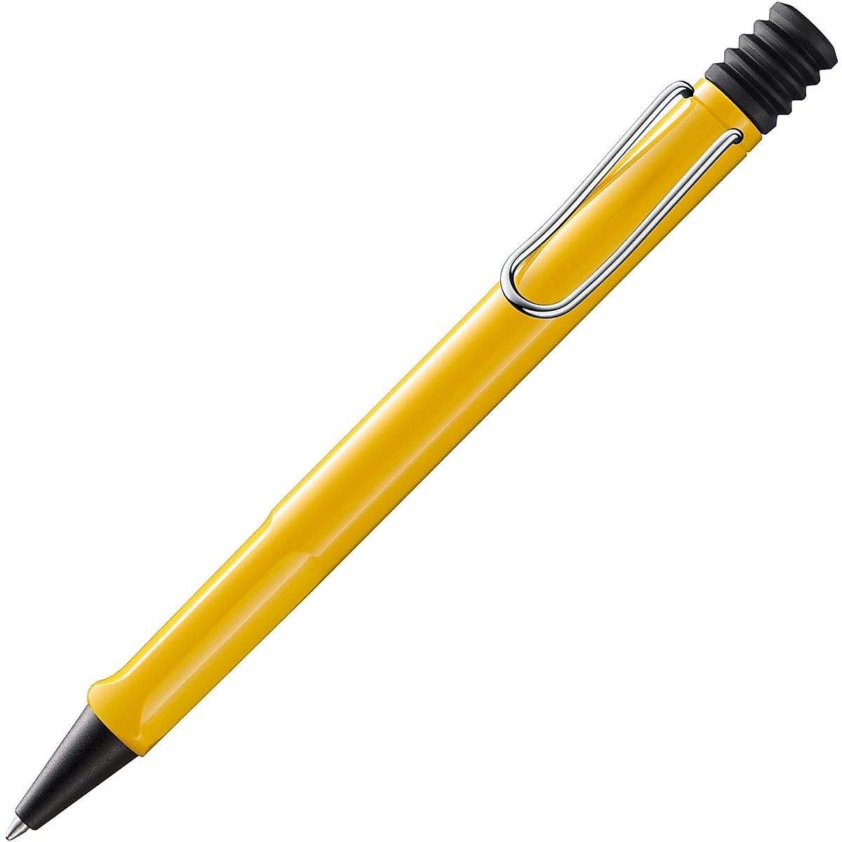 Lamy safari yellow - Ballpoint Pen with ergonomic grip & line width M - for pleasant long writing - made of robust ASA plastic – including large capacity refill M 16 in blue