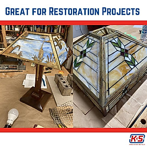 K&S 9843 Brass Strip, 1.0mm Thick x 6mm Wide x 300mm Long, 3 Pieces, Made in The USA