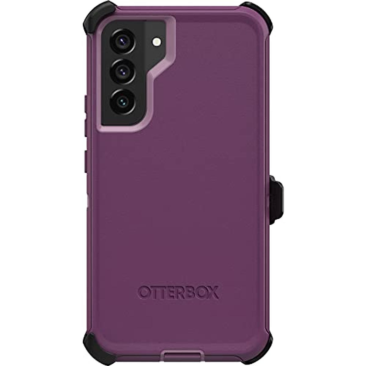 OtterBox Galaxy S22+ Defender Series Case - HAPPY PURPLE, Rugged & Durable, with Port Protection, Includes Holster Clip Kickstand