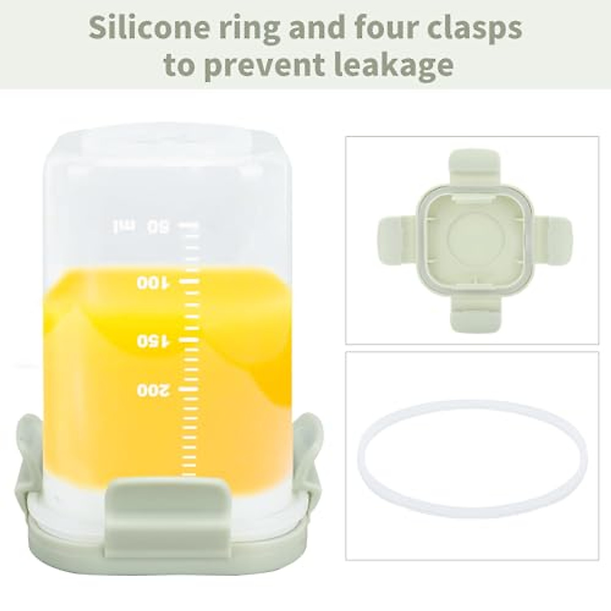 Songhak Baby Food Storage Containers Jars Lids Freezer Plastic Snack Puree Containers With Removable Ice Pack Safe Leak-proof Microwave Dishwasher 12 Set