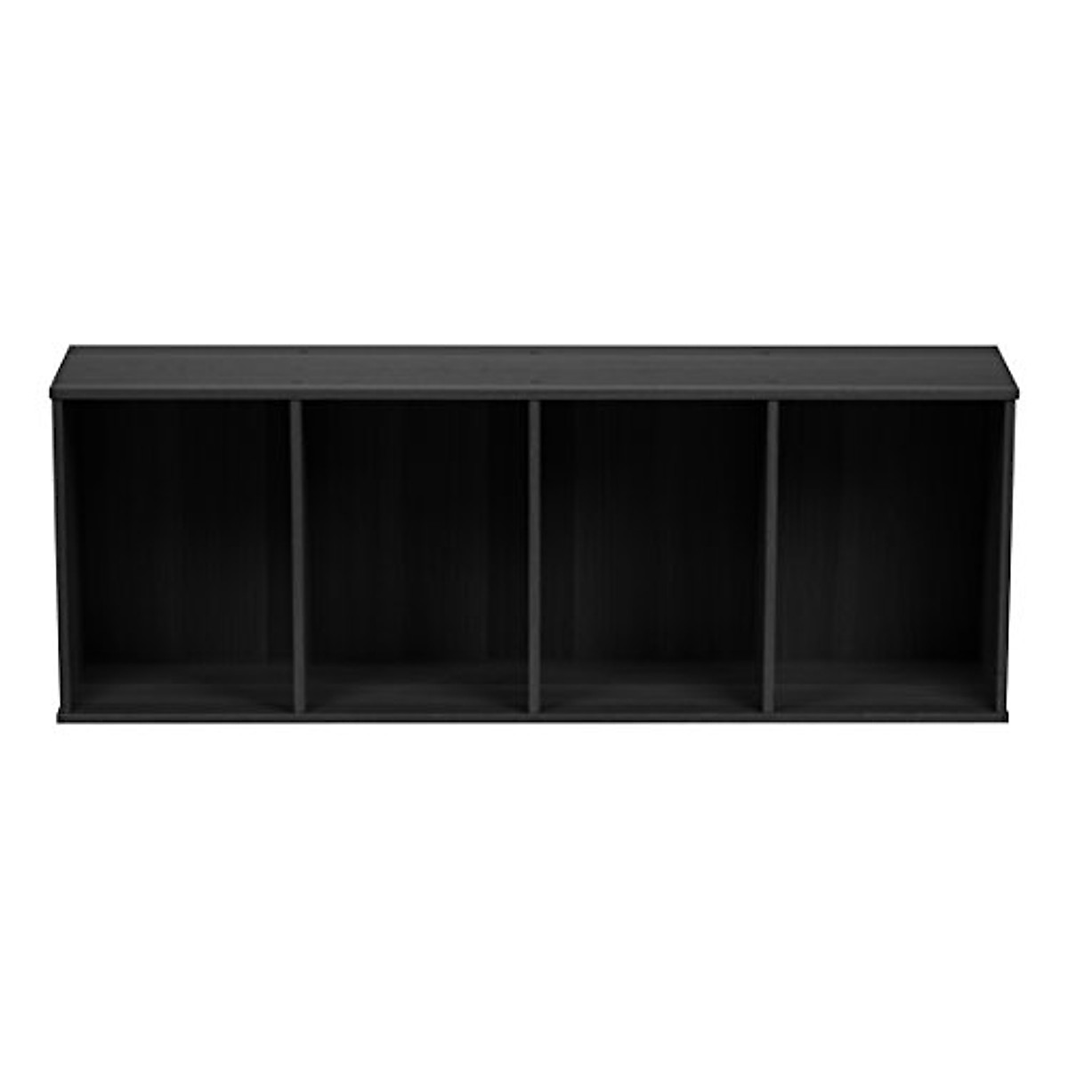 IRIS USA Small Spaces Wood, Bookshelf Storage Shelf, Bookcase, 4-Tier, Black