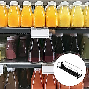 UKCOCO Refrigerator Organizer Rack- Drinks Organizer for Fridge Automatic Vending Machine Sliding Organizer, Self- Pushing Soda Can Organizer, Drink Propeller Drink Pusher for Vending Machine Freezer