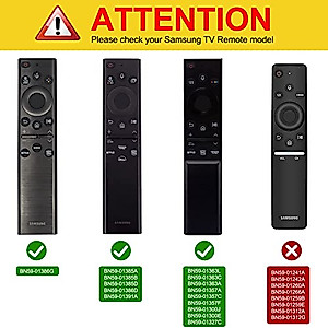 Fintie Protective Case for Samsung Smart Solar Cell Remote Control 2022 BN59-01385 BN59-01386 BN59-01391, Light Weight Kids-Friendly Anti Slip Shockproof Silicone Cover, Black