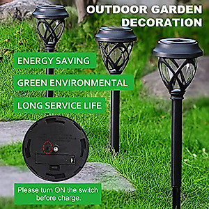 Glintoper 12 Pack Solar Outdoor Pathway Lights, Solar Powered Landscape Lights, Waterproof Decorative Lighting Solar Garden Lights for Lawn Patio Yard Walkway Deck Driveway, Warm White