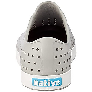 Native Shoes, Jefferson, Lightweight Sneaker for Adults, Pigeon Grey/Shell White, 14 M US Women/12 M US Men