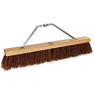 Weiler 44584 24" Block Size, Hardwood Block, Palmyra Fill, Contractor Coarse Sweeping Broom, Made in the USA