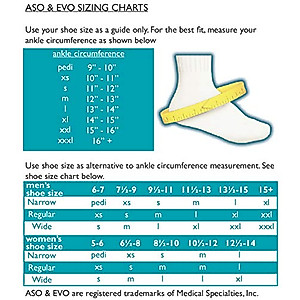 Med Spec ASO Ankle Stabilizer Orthosis Speed Lacer, Black, Large