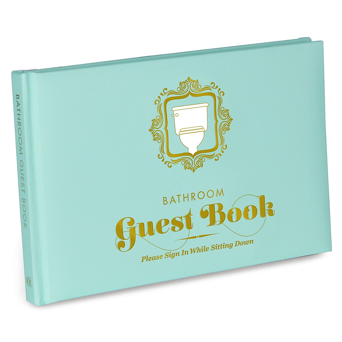 Knock Knock Bathroom Guest Book, Funny Guest Bathroom Book & Gift for Adults, Fill-in-the-Blank Book, 112 Pages