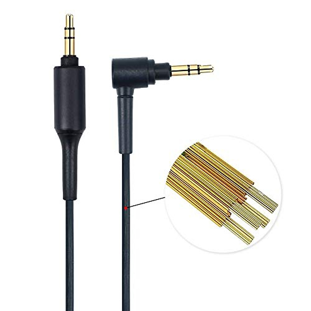 Replacement WH-1000XM4 WH-1000XM3 Aux Headphone Audio Cable Cord Compatible with Sony WH-1000xm5 WH-1000xm4 WH-1000xm3 WH-ch510 WH-ch710n WH-ch700n WH-1000xm WH-xb910n Wireless Headphones (Black)