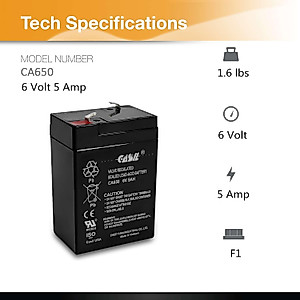 Casil 6V 5Ah Replacement Battery Compatible with EXP645