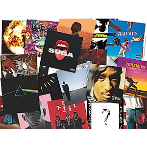 100 Pcs Poster,5x5In Album Cover Posters,Wall Collage Kit, Posters For Room, Music Posters, Rapper Posters, Wall Posters, Posters For Bedroom