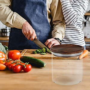 Mason Jars Mason Jars Glass Canister Jars Glass Kitchen Canisters with Airtight Bamboo Lid Cylinder Storage Containers for Flour Sugar Coffee Cookie Candy Snack and More 9. 5x13. 2 Terrarium/183 ( Col