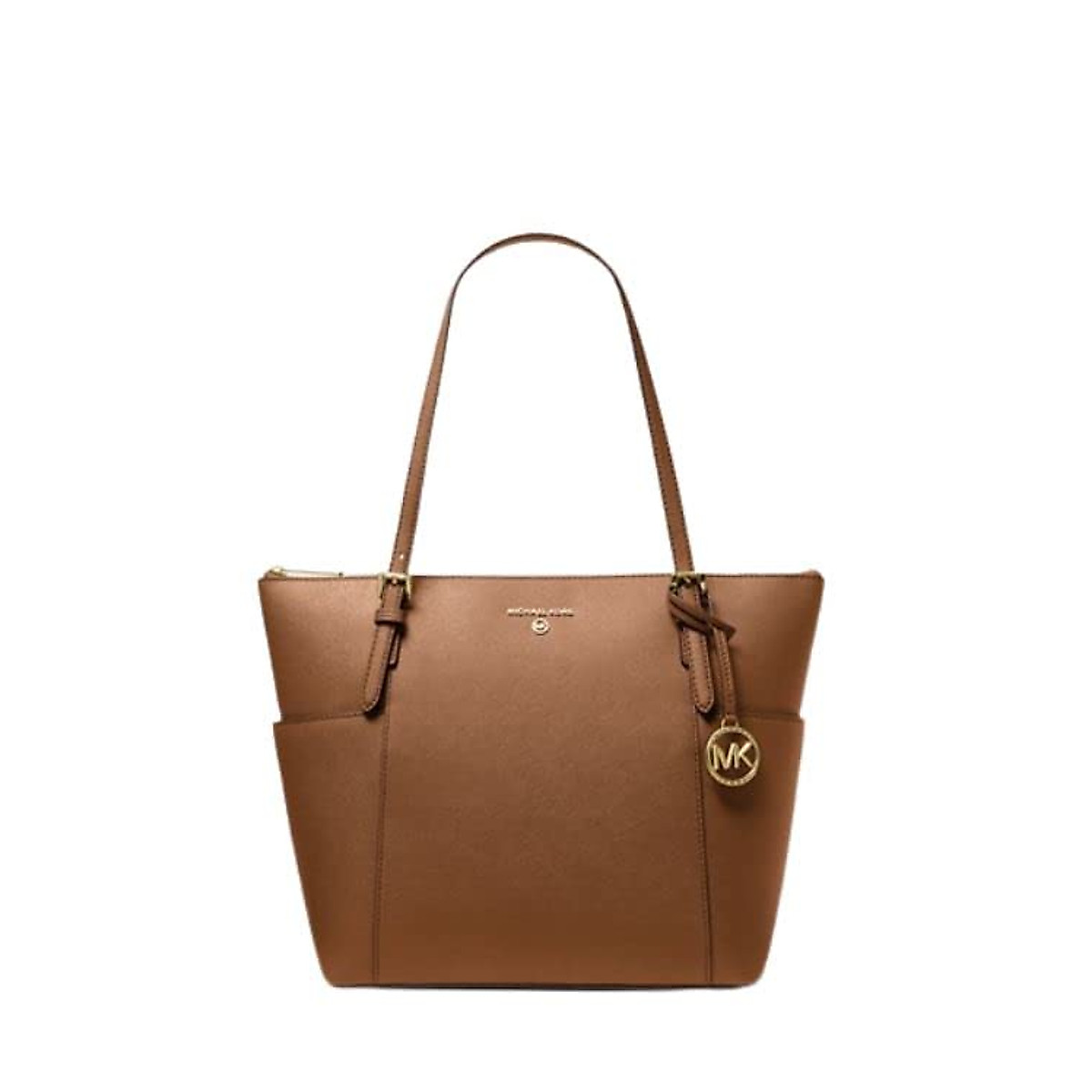 Jet Set Large Saffiano Leather Top-Zip Tote Bag