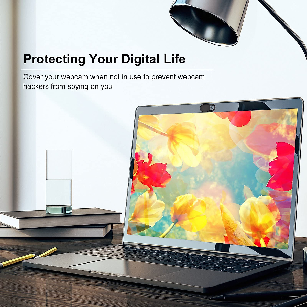 Webcam Cover, Halalili [2 Pack] 0.027 Inch Ultra-Thin Web Camera Cover Slide Compatible with MacBook, Laptop, PC, Computer, iMac, iPad, iPhone 8/7/6 Plus, Protect Your Privacy and Security