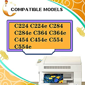 ZLOR A2XN0TD DR-512 DR512 K C M Y Imaging Drum Unit, Suitable for Konica Minolta Bizhub C224 C224e C284 C284e C364 C364e C454 C454e C554 C554e Printer Photo Conductor Dru Yellow