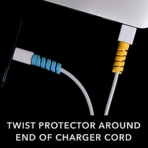 Artefact Cable Protector (4-Pack) - Charger Protectors - Cord Protector - Cord Saver Compatible for iPhone, iPad, MacBook