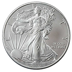 2012-1 oz American Silver Eagle .999 Fine Silver with our Certificate of Authenticity Dollar Uncirculated US Mint