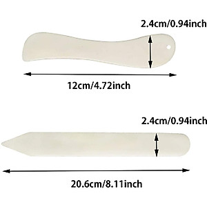 Set of 16 Bookbinding Kit Tools Set Bone Folder Paper Creaser, Waxed Thread, Awl, Large-Eye Needles for DIY Bookbinding Crafts and Sewing