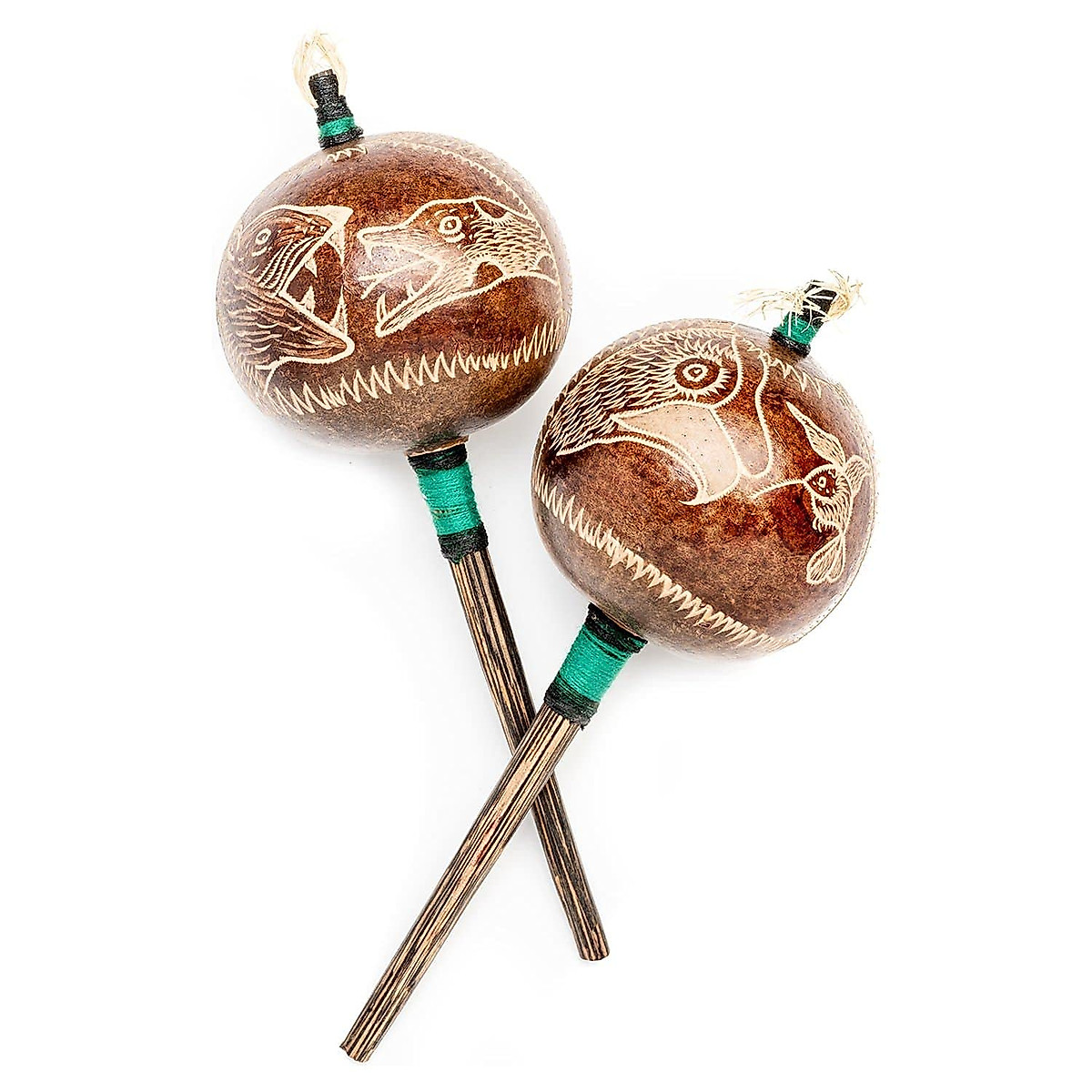 Peruvian Amazon Gourd Rattle - Four Directions Medium