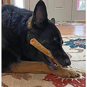 Fieldcrest Farms Nothing to Hide Natural Rawhide Alternative Large 10'' Rolls for Dogs - 3 Pack (6 Chews) Premium Grade Easily Digestible Chews - Great for Dental Health (Beef)