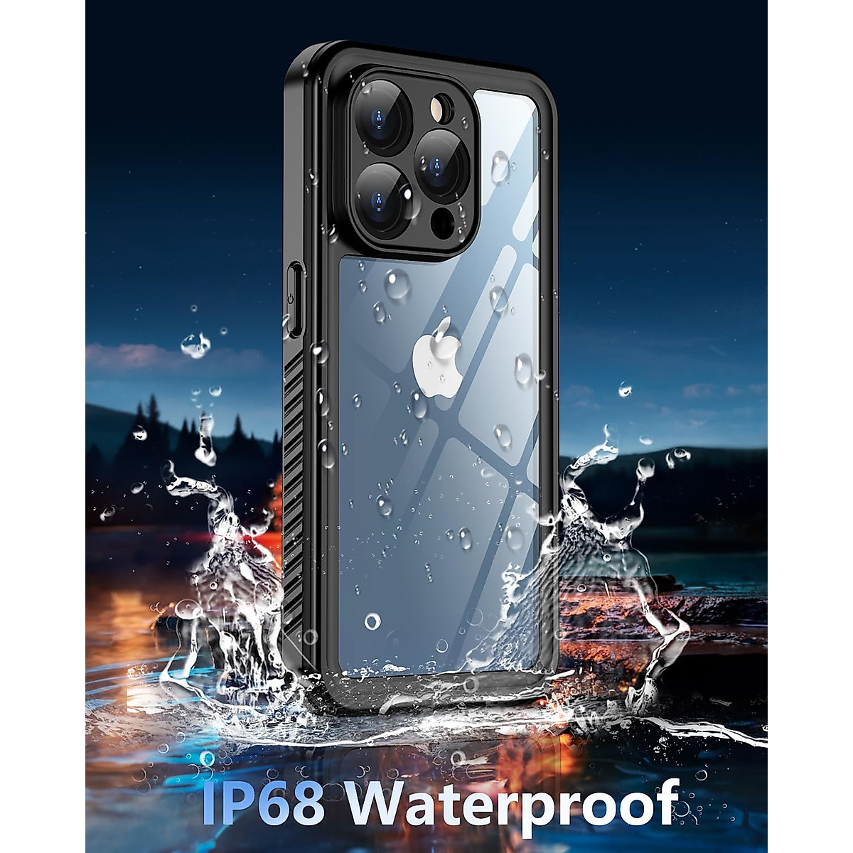 Oneagle for iPhone 15 Pro Case Waterproof,[IP68 Waterproof][Built-in Screen & Lens Protector][Dustproof][Real 360°] Full Body Heavy Duty Rugged Shockproof Protective iPhone 15 Pro Phone Case 6.1"
