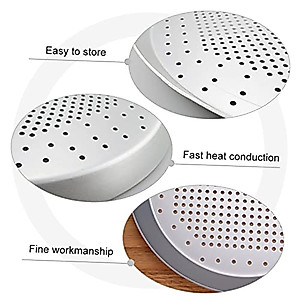 UPKOCH 1 PC Pizza Pan Bread Oven Non Stick Baking Sheet Round Baking Pan Pizza Pans with Pie Crisper Tray Alloy Pizza Platter Perforated Pizza Bakeware Household Oven Tray Baking Tray Can