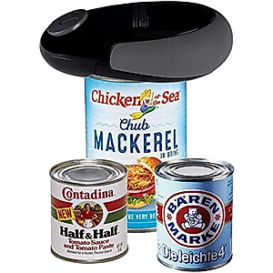 Electric Can Opener, Battery Operated Can Opener Smooth Edge, Food-Safe for Almost All Can Sizes, Electric Can Openers for Kitchen, Automatic Can Opener Ideal for Arthritics and Seniors