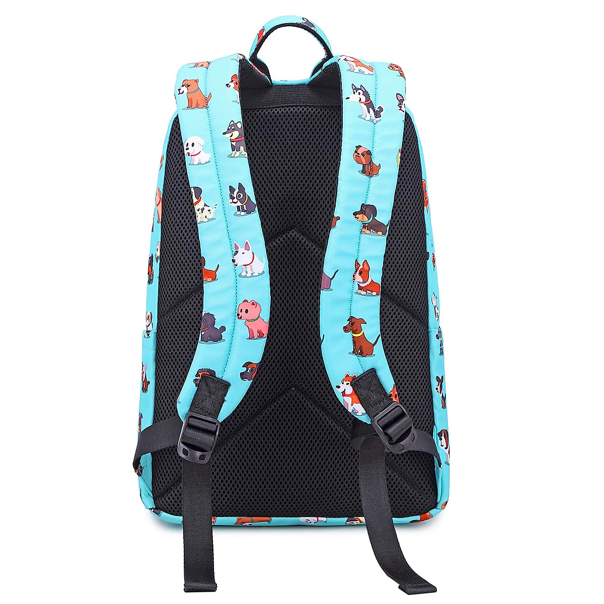 abshoo Lightweight Cute Dog Backpacks For School Kids Boys Girls Backpack With Lunch Bag (Set Dog Teal)