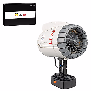 FILONA MOC-133571 CFM LEAP Engine Building Kit, Technik Turbofan Engine Motor Building Blocks, Build Your own Engine That Runs (1659 Pieces)