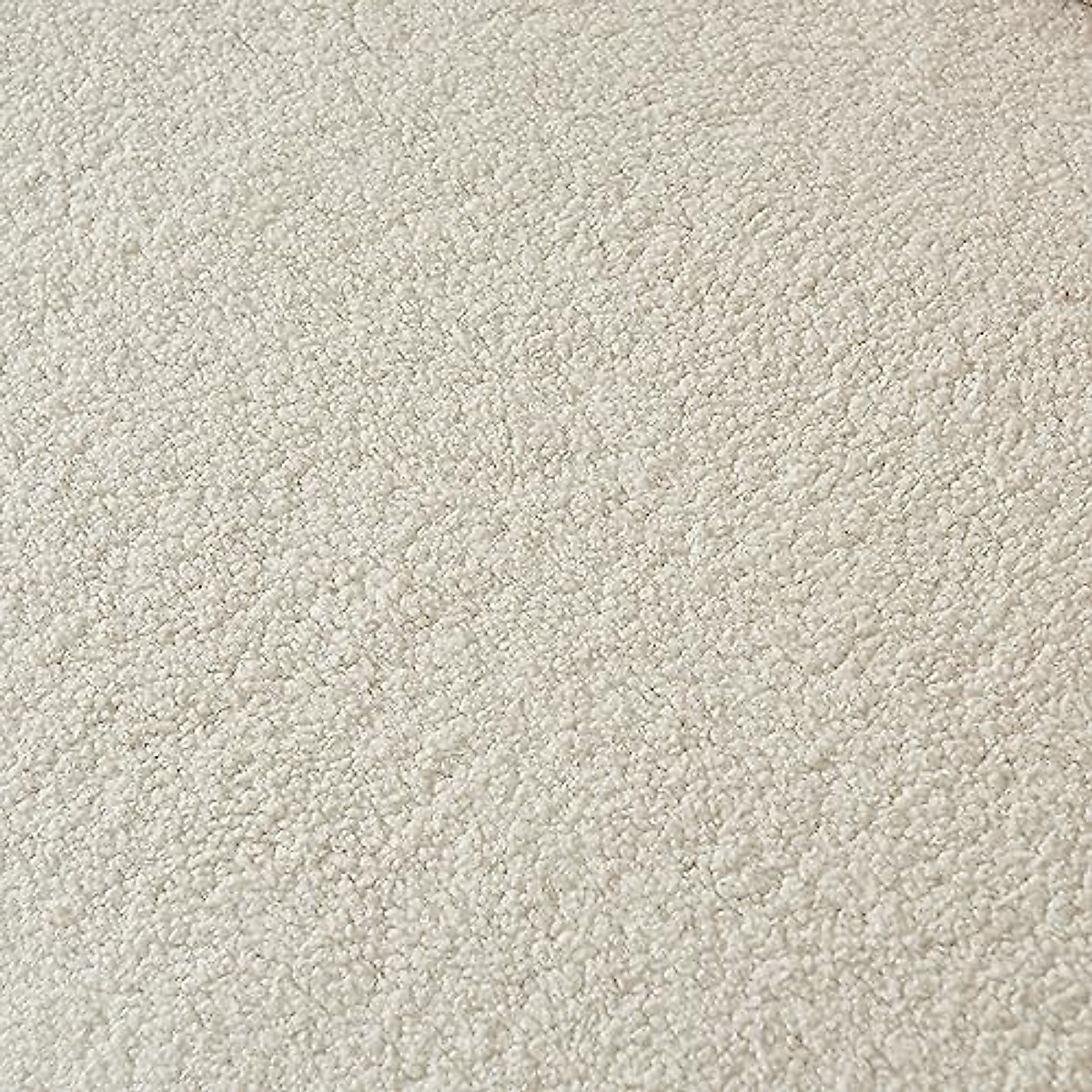 Tmsan Boucle Accent Chair for Living Room, 34" Modern Sherpa Barrel Arm Chair Comfy Upholstered Teddy Single Sofa Chair for Bedroom Office Lounge Club