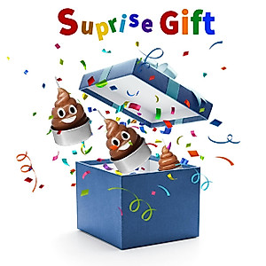 Poop Tealight Candles, LONCESS Smokeless Tea Lights Candles for Birthday Party, Home Decor, Funny Spoof Gift, Christmas Gifts, Cake Topper，New Year Gift, Handmade Cute Small Candles, 6 Pieces