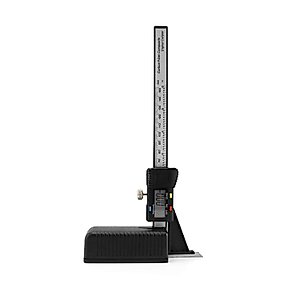 QWORK Height Gauge Measuring Tools, 0-150mm Digital Display Height Aperture Caliper Gauge with Magnetic Self Standing Feet Base, 1 Pack
