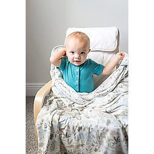 Copper Pearl Three-Layer Baby Blanket: Soft Baby Quilts for Boys and Girls | Breathable, Cozy, Toddler Blanket | Baby Quilt for Newborns | 46x46 Premium Polyester/Rayon | Rex