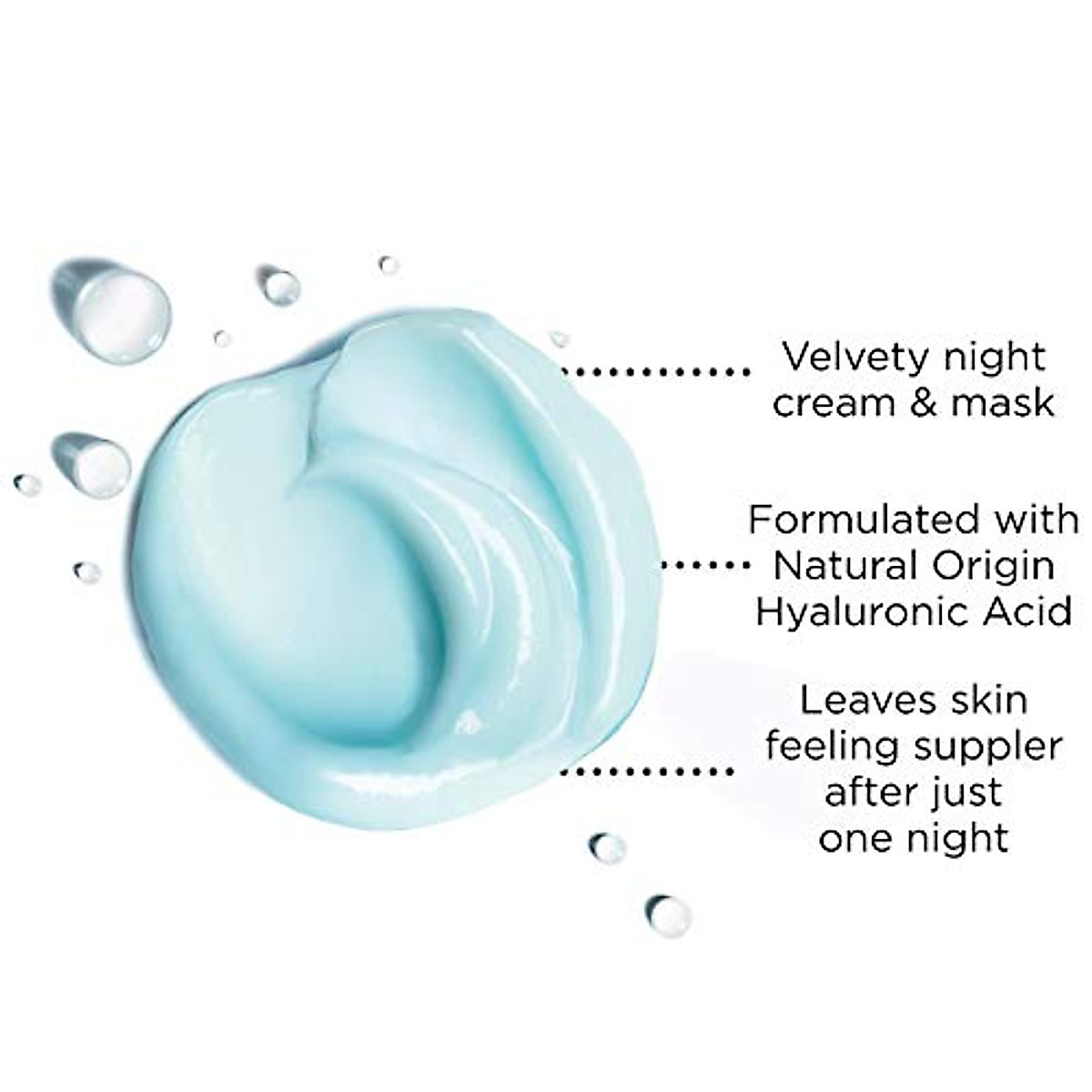 Vichy Aqualia Thermal Spa Face Night Cream and Overnight Mask with Hyaluronic Acid, Moisturizer for Face and Neck, Moisturizing Night Time Anti Wrinkle Cream, Light Scent, Paraben Free