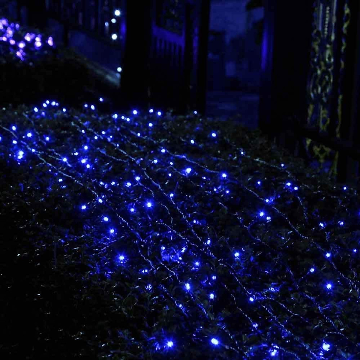 REICUA, Solar Garden Lights, Outdoor String Lights, Waterproof 72ft 22m 200 LED 8 Twinkling Modes, Decorative Lighting Fairy Lights for Home, Gazebo, Patio, Lawn, Wedding Ornament (Purple)