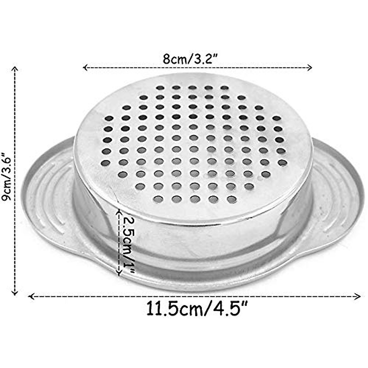DLD Tuna Strainer Press, Tuna Can Strainer Food-Grade Stainless Steel Canning Colander for Regular-Size and Wide-Necked Tunas