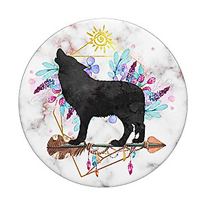 Native American Wolf Indian Mama Phone Grip