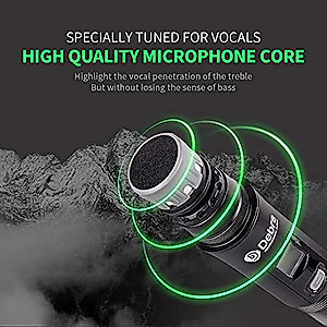 D Debra Audio New Model TD-220 Professional UHF True Diversity 2 Channel Wireless Microphones System with 2 Cordless Handheld Mic