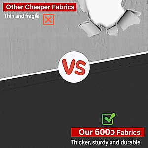 Hanging Gift Wrapping Paper Storage, 40"X17" Black Double-Sided Christmas Wrapper Bag Container, Oxford Craft Roll Organizer, Present Wrap Holder for Bedroom Closet, Door, Cabinet