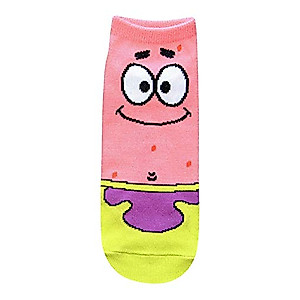 Hyp Spongebob Squarepants and Patrick Juniors/Womens 5 Pack Ankle Socks