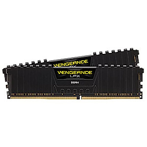 Corsair VENGEANCE LPX 32GB (2 x 16GB) DDR4 DRAM 3600MHz C18 AMD Ryzen Memory Kit - Black