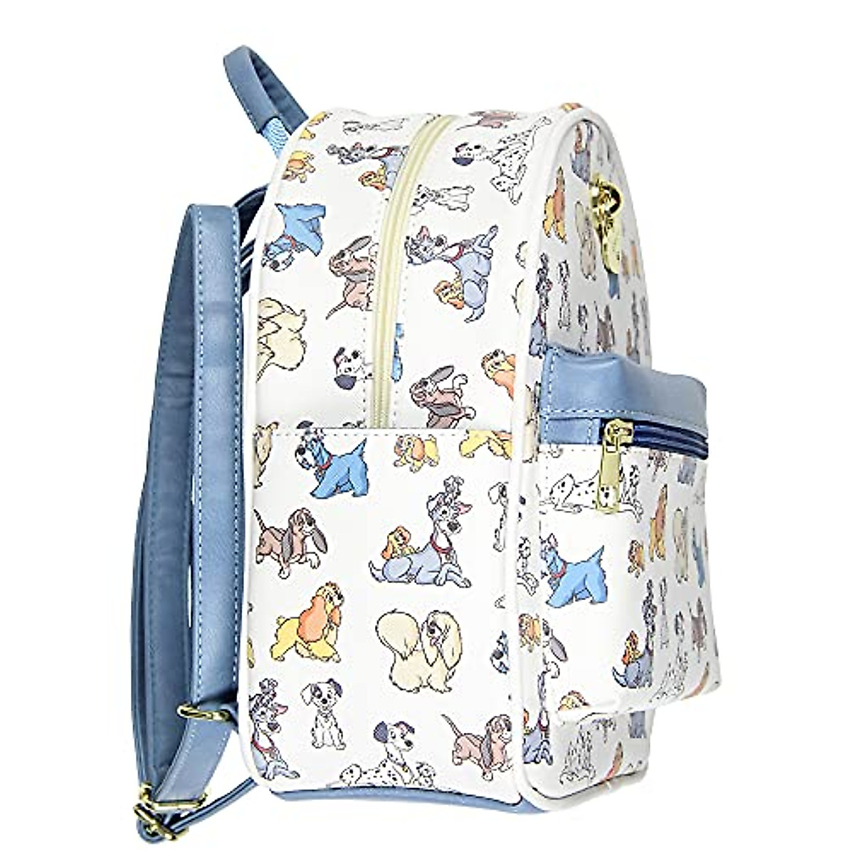 Disney Dogs Saffiano Faux Leather Tote Bag Mini Backpack