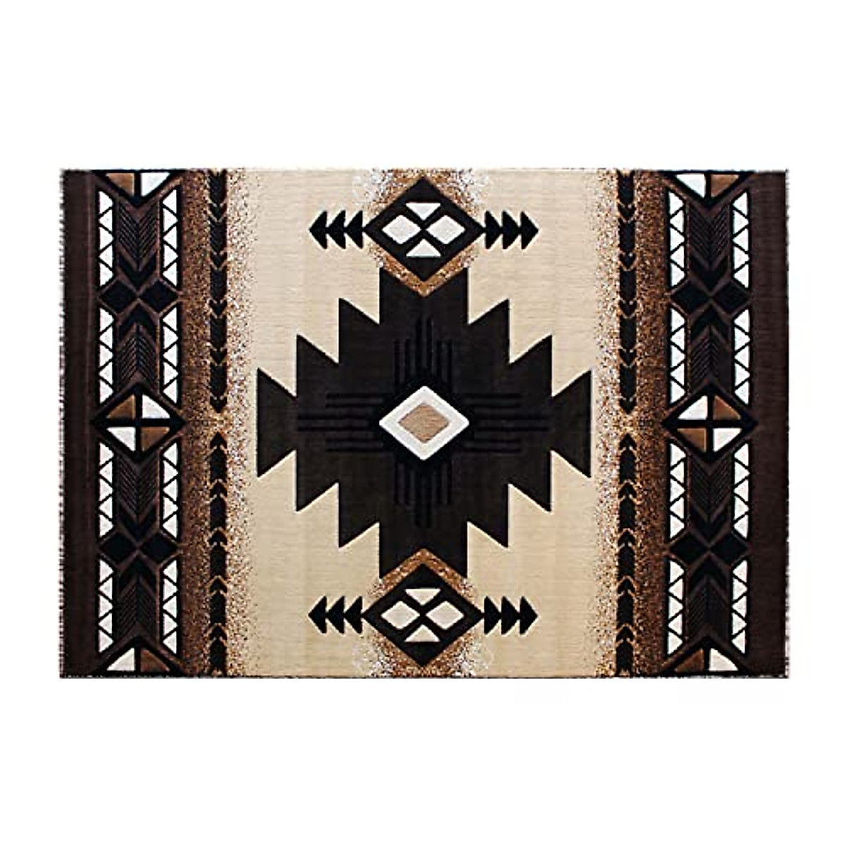 South West Native American Area Rug 5 Feet X 7 Feet Berber Design C318