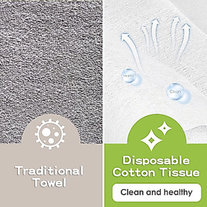 Ultra Soft Baby Dry Wipes - Ourmed Life 100% Cotton Tissues | Unscented Lint Free | Disposable Facial Towel for Sensitive Skin | 600 Count