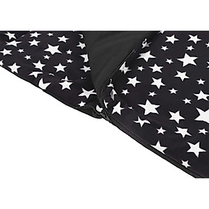 Winter Warm Bunting Bags Universal Baby Infant Stroller Sleeping Bag Windproof Thermal Thick Fleece Lining Toddler Footmuff Anti-Kicking Sleeping Nest Stroller Blanket Cover 0-3 Yrs (Black Stars)
