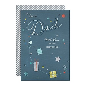 Hallmark Birthday Card for Dad - 3D Text Design